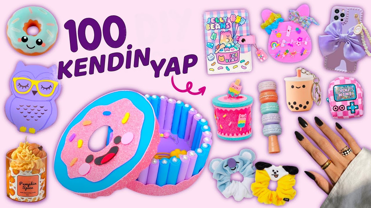 100 KENDİN YAP - 5 DAKİKADA YAPABİLECEĞİNİZ KOLAY HAYAT TÜYOLARI- KARTON EL İŞLERİ, EV ...