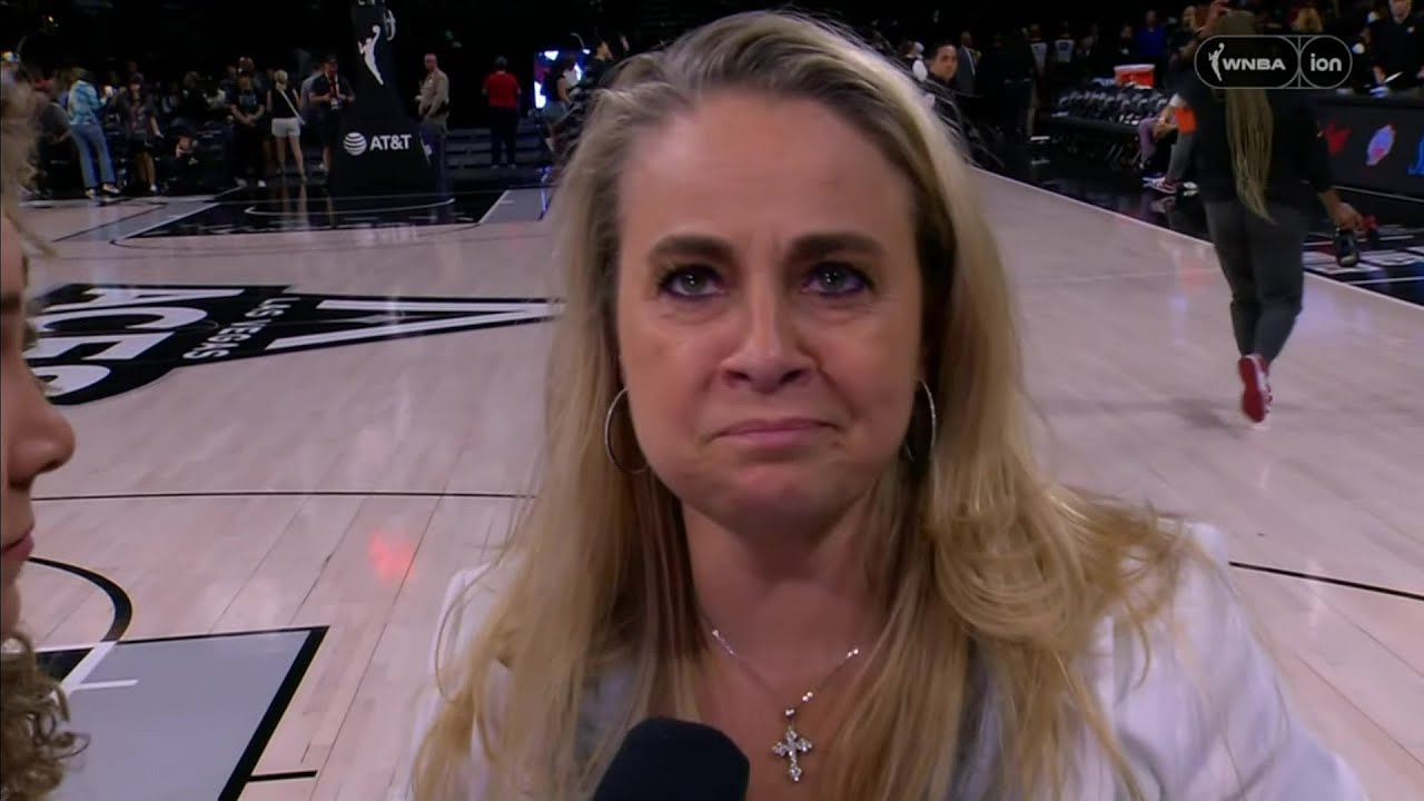 Becky Hammon halftime interview | Las Vegas Aces vs Atlanta Dream WNBA ...