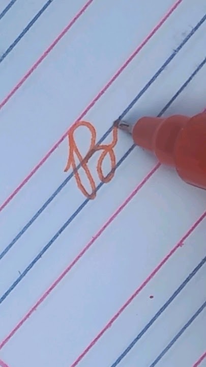How to write capital B and small d in cursive #cursive #calligraphy # ...