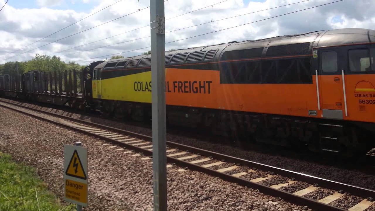 British Rail Class 56 - 56302 - Colas Rail Livery - - YouTube