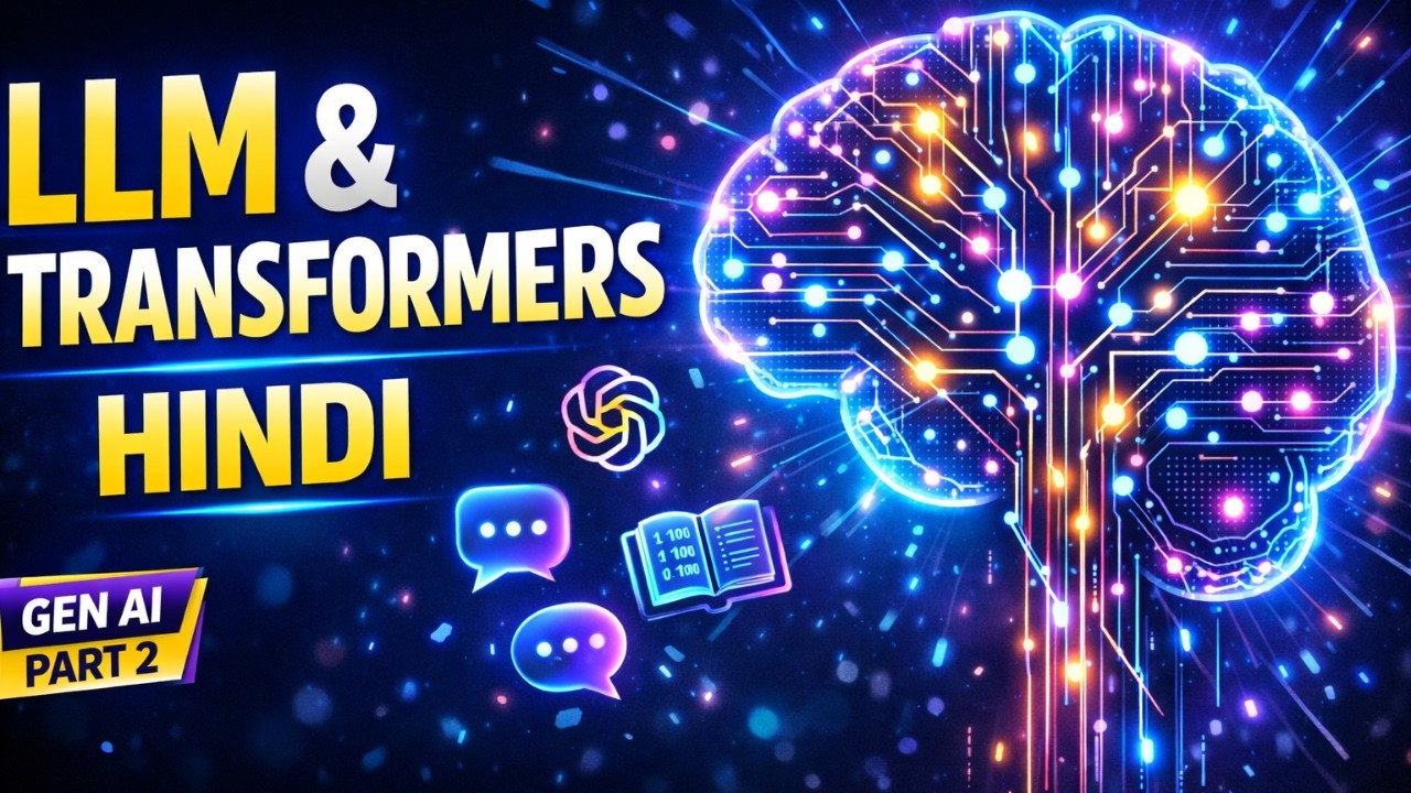 LLM & Transformers Explained in Hindi (Generative AI Part-2) - YouTube