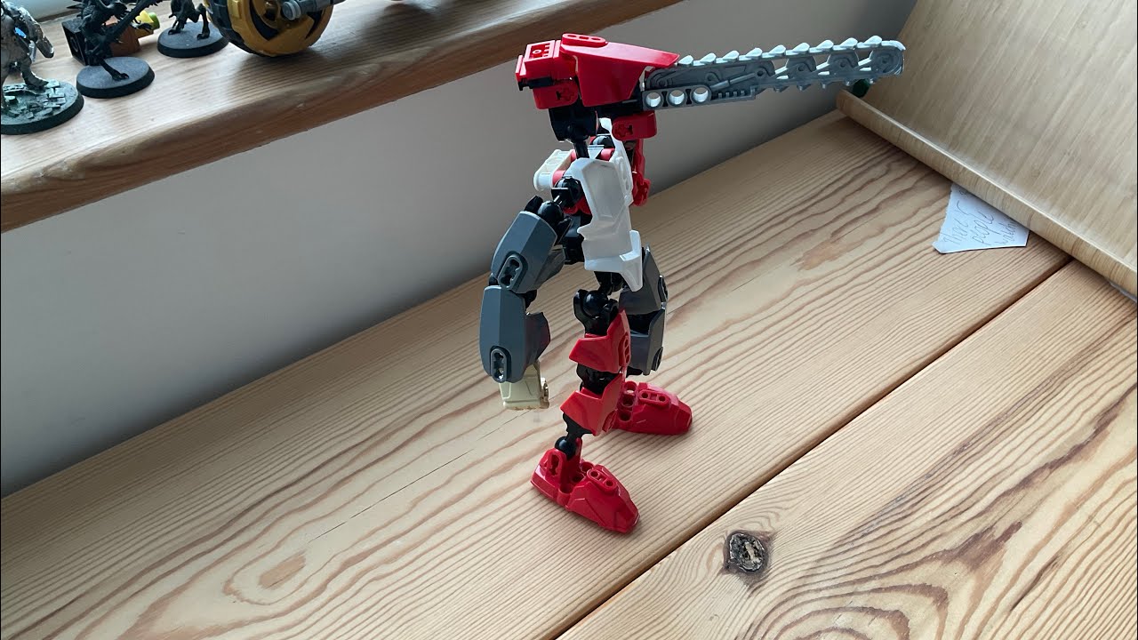 How to build Lego bionicle custom chainsaw man - YouTube