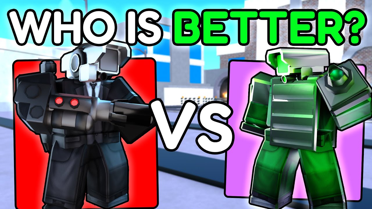 Red Laser VS Green Laser Cameraman! (Toilet Tower Defense) - YouTube