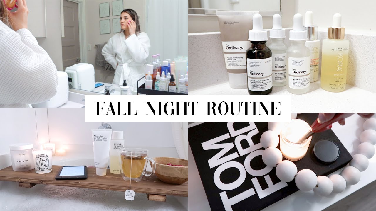 COZY FALL NIGHT ROUTINE 🍂 chill self-care night routine 2020 - YouTube