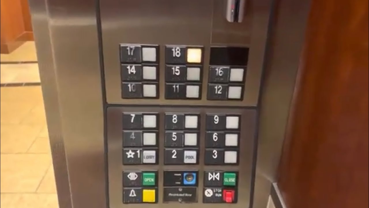 Otis Elevonic 401 Traction Elevators @ The Hilton Hotel-Downtown Salt ...