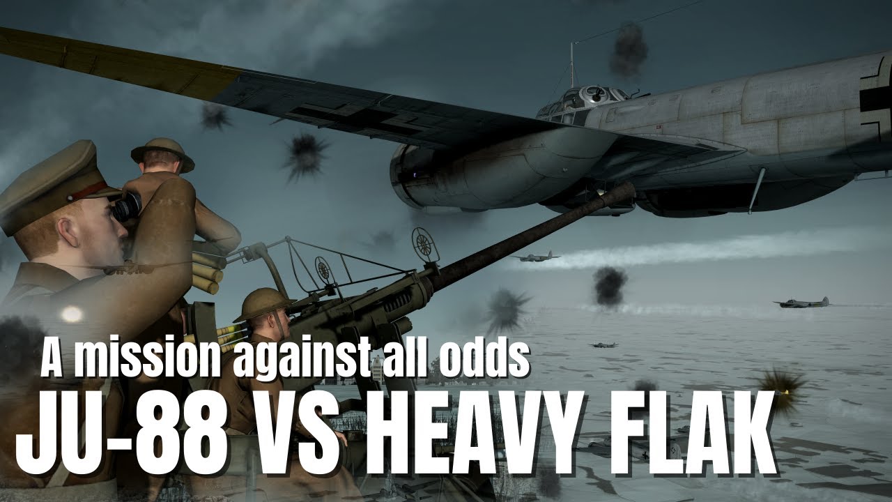 Ju-88 Bomber Formations VS Heavy Flak & Anti Air! V199 | IL-2 Sturmovik ...