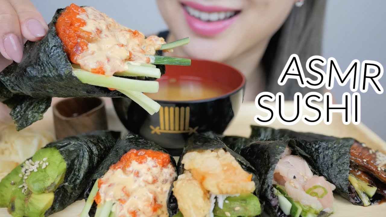 BLACK RICE Sushi CONES *Spicy Salmon, Avocado, Dynamite, Unagi and ...