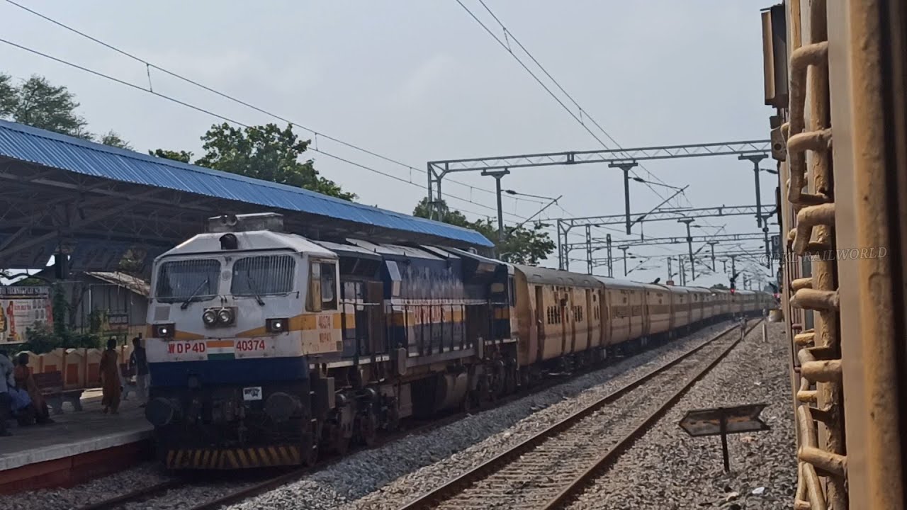 17254 Guntur Express meets Kacheguda Weekly Express @Gadwal Jn ||NCJ TO ...
