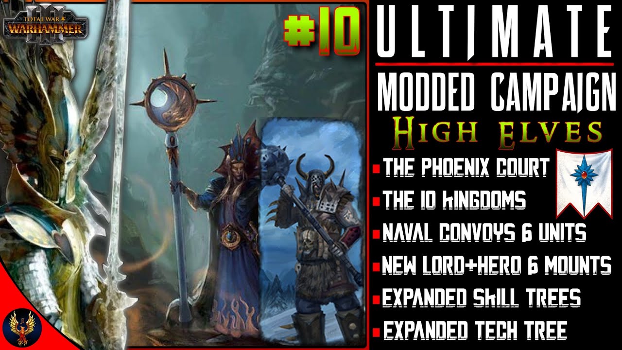 Norsca Invades Ulthuan | Ultimate Modded High Elves Campaign #10 ...