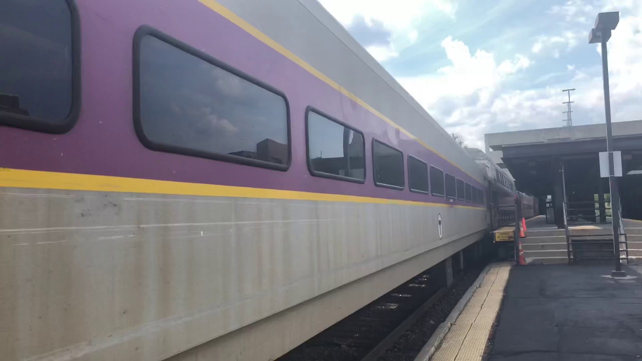 MBTA’s Commuter Rail Departing Lowell Train Station (7/10/19) - YouTube