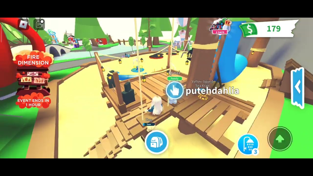 Going to hot spring and playground - Adopt Me (Roblox) - YouTube