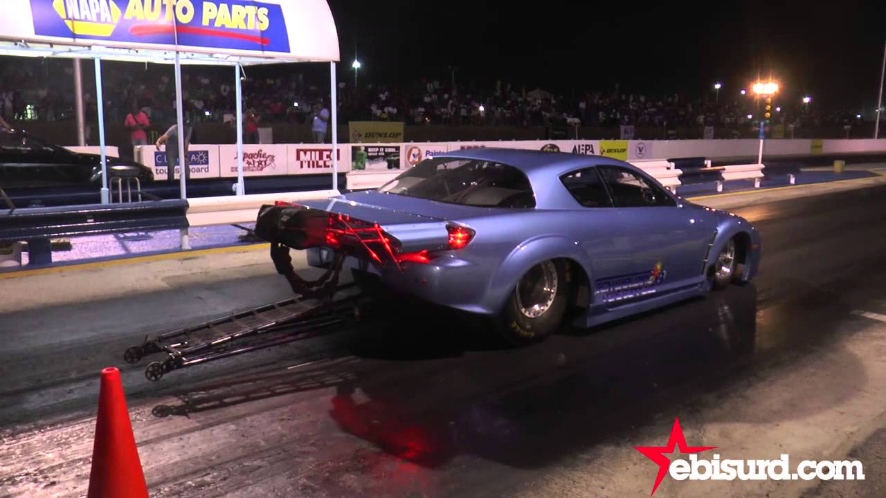 EBISURD.COM - BLACKOUT RX-8 VS RAFFY RX-8 DRAG FEST - YouTube