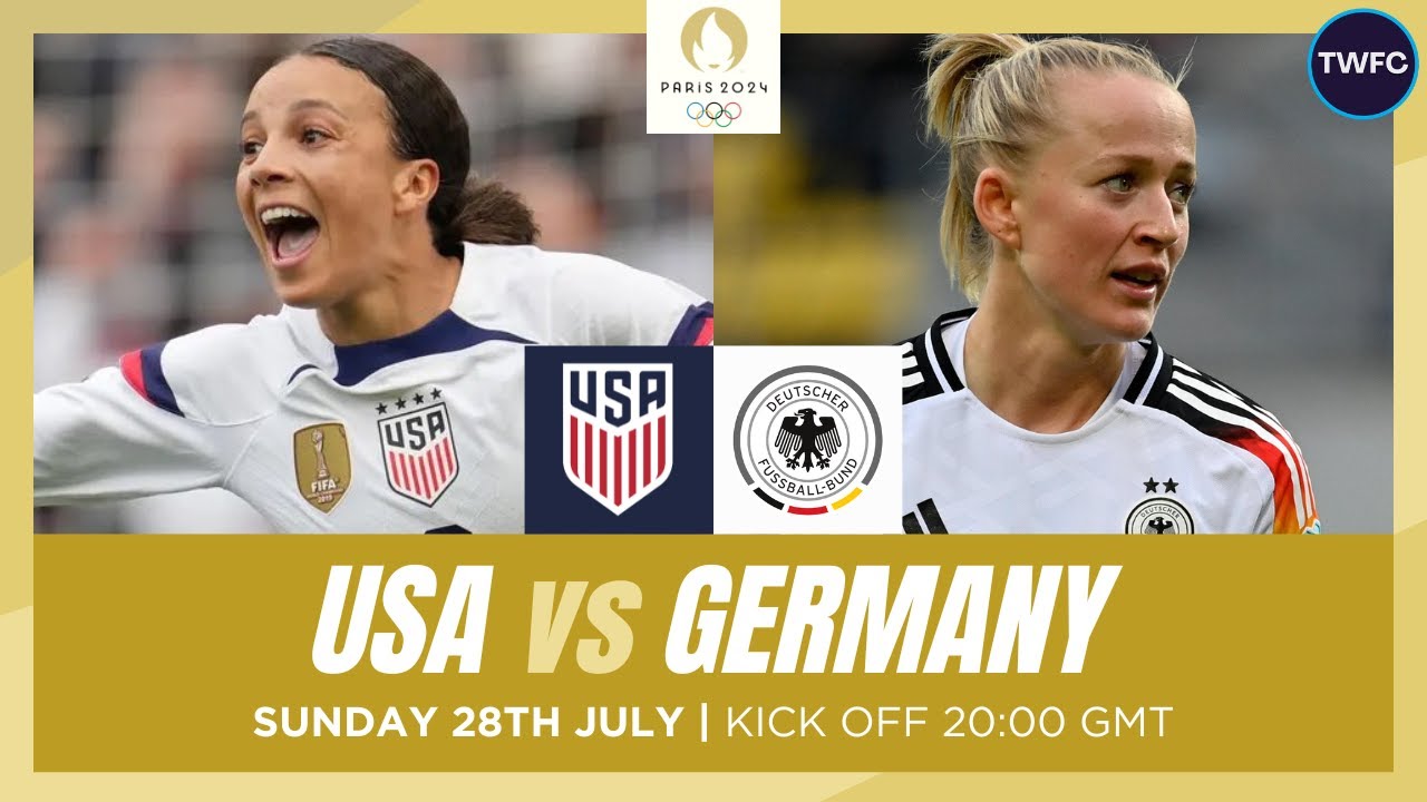 USA VS GERMANY LIVE | WOMEN'S FOOTBALL OLYMPICS | TFC LIVE - YouTube