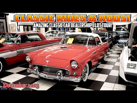 CLASSIC CARS FOR SALE! Quick Lot Walk! Classic Rides and Rods! Hot Rods ...