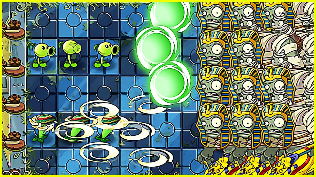 Plants vs Zombies 2 Epic MOD - Plant Evolution - Three Bloomerang vs ...