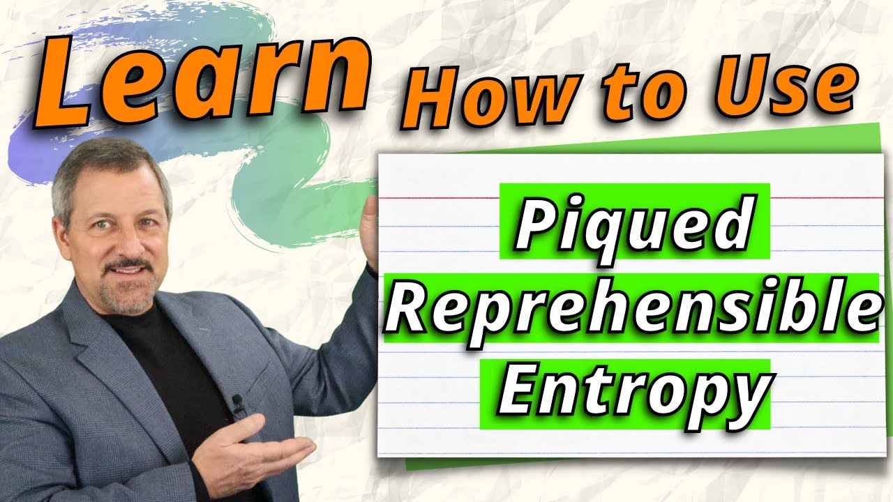 How to Learn and Use New Words – Piqued, Reprehensible, Entropy - YouTube