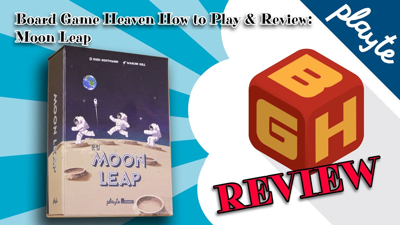 Board Game Heaven How To Play & Review 238: Moon Leap (Playte) - YouTube