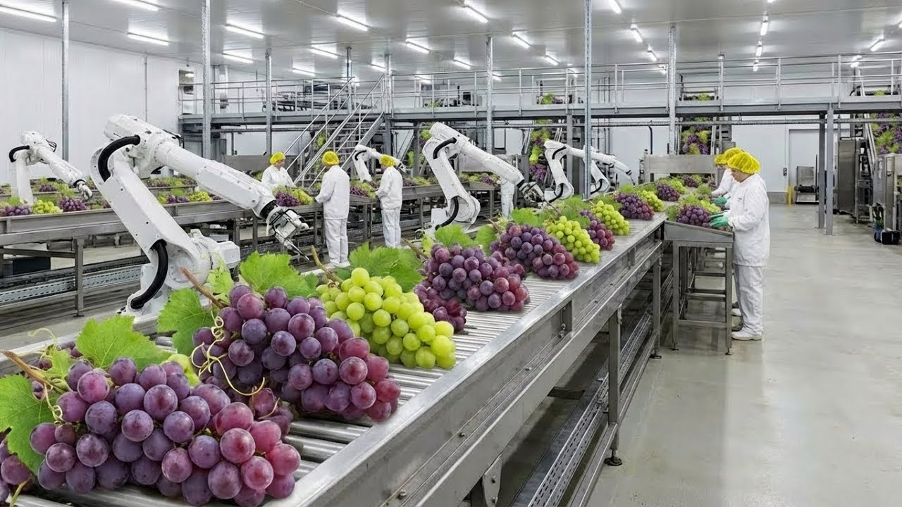 Inside the Grape Juice Factory – How Fresh Grapes Become Bottled Juice ...