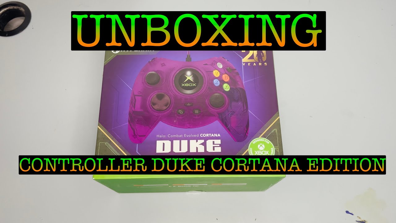 UNBOXING- Controller duke edizione cortana *xbox rarità* - YouTube