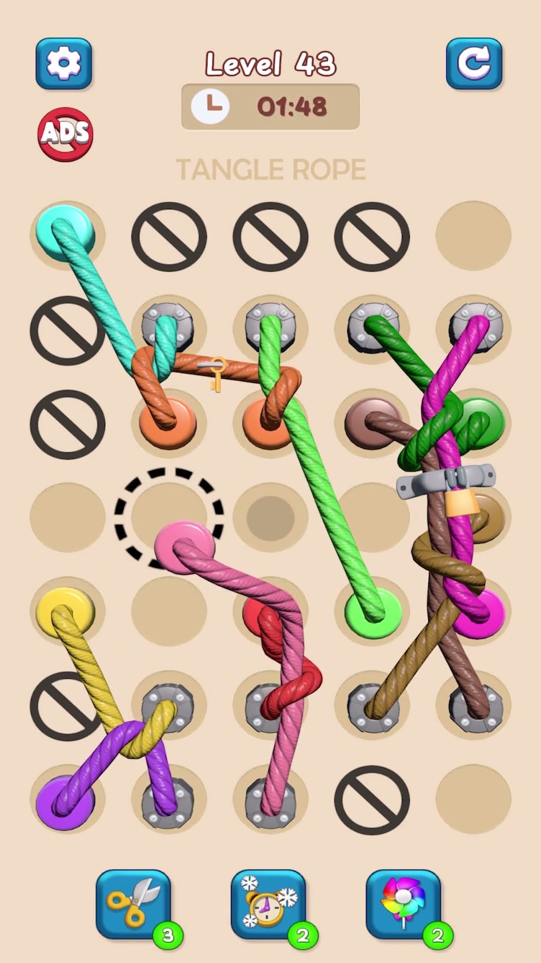 Tangle Rope All Level | How to Unlock all Level Gameplay Android ...