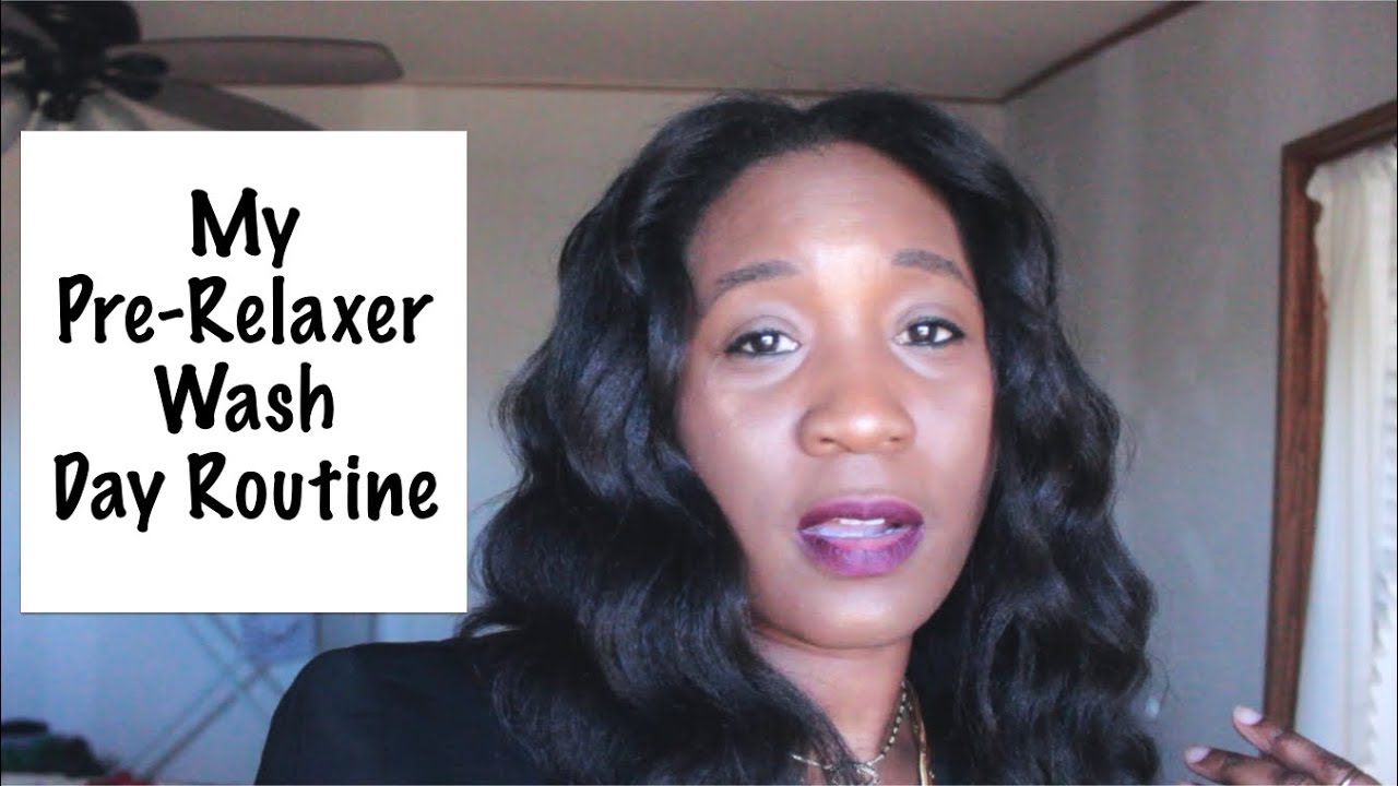My Pre-Relaxer Wash Day Routine - YouTube