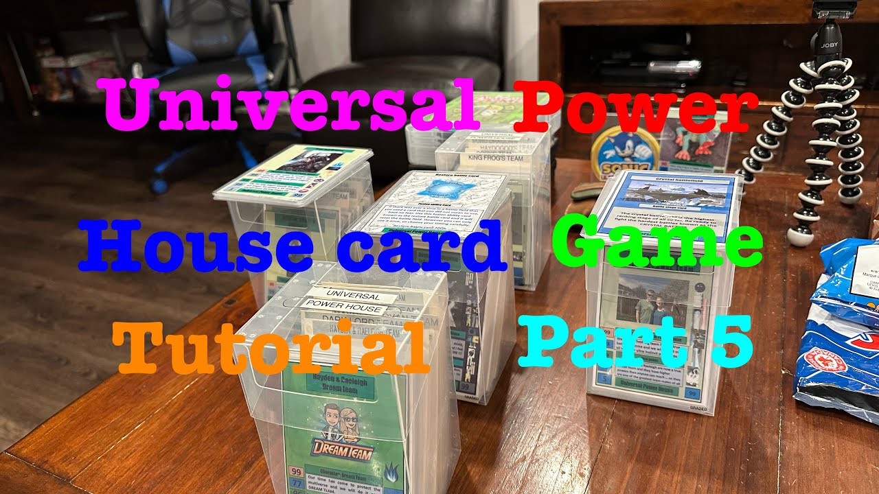 Universal Power House Card Game tutorial part 5 character cards - YouTube