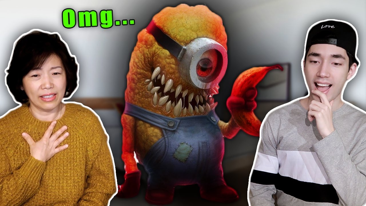 KIDS CARTOONS TURNED INTO MONSTERS!! Ft. My Mom - YouTube