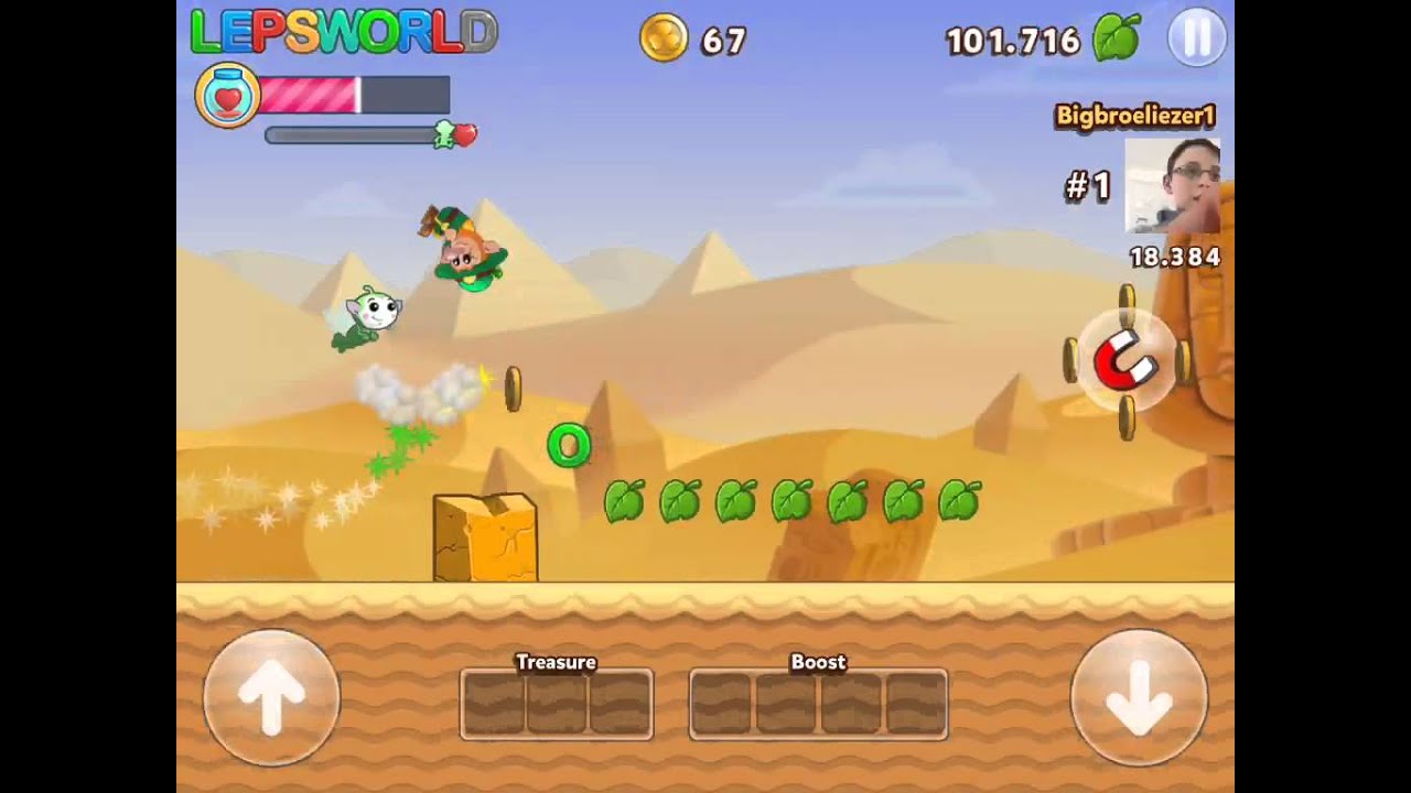 [Lep's World Run] Awesome new high score on LW Run - YouTube