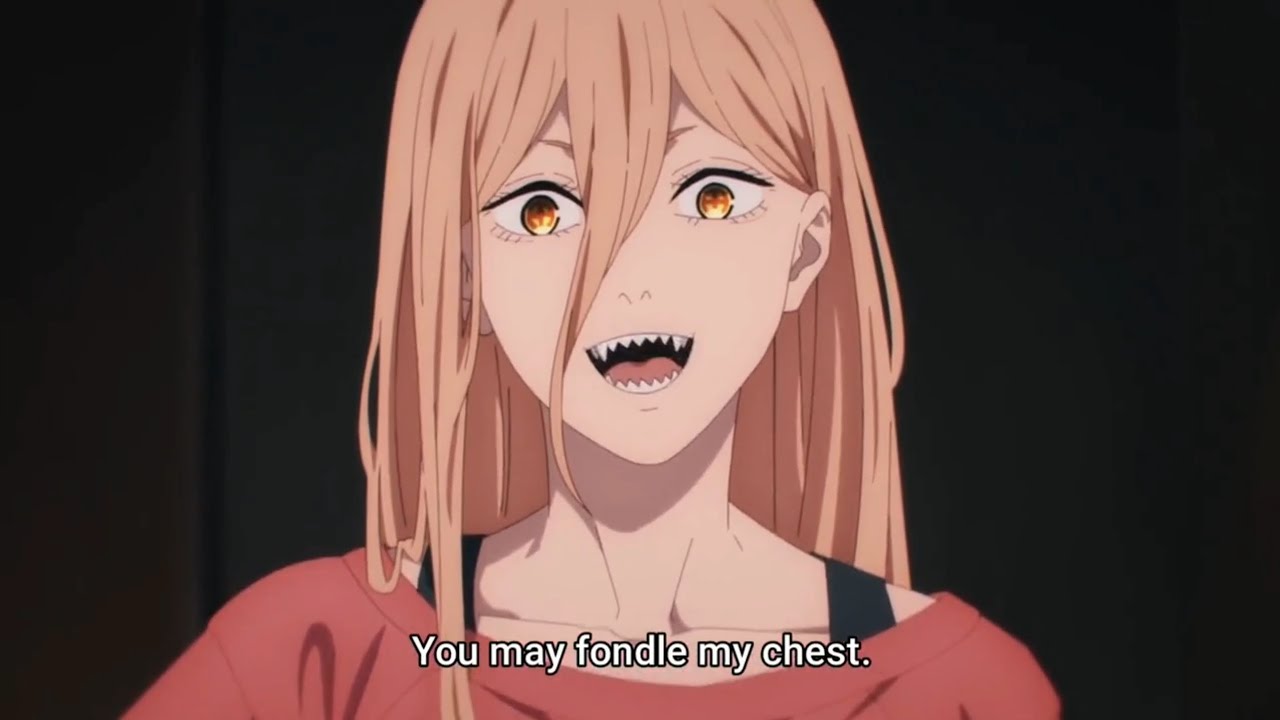 Power tell Denji to fondle her chest.(#chainsaw man #Denji #power ...