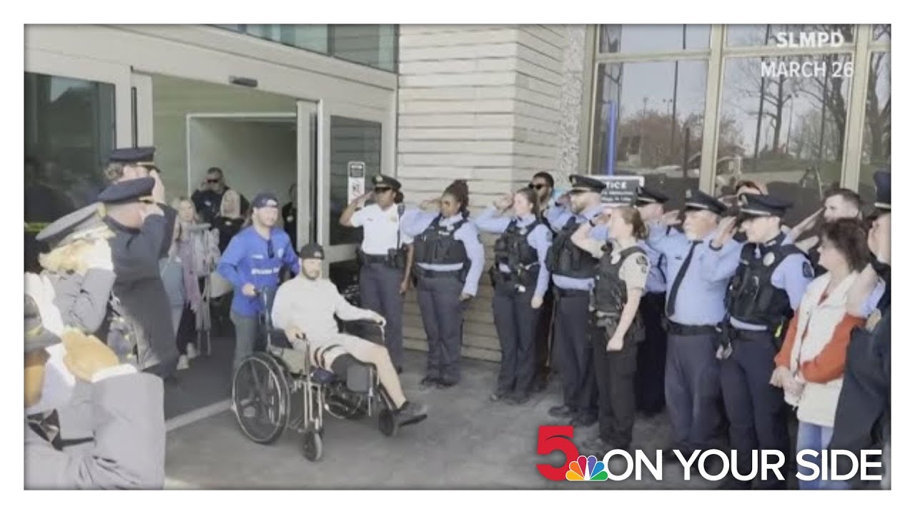 Officer Nathan Spiess, who lost part of his leg in a crash is headed to ...