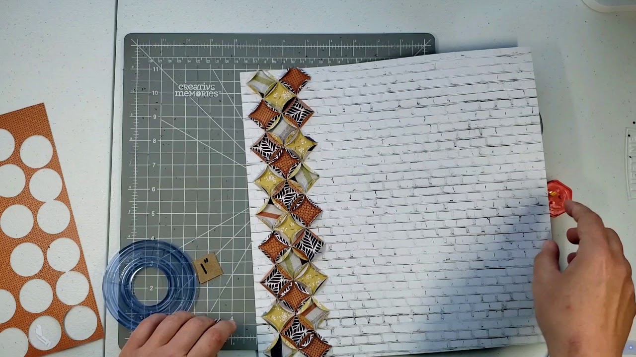 Cathedral Window Scrapbook Border with Creative Memories Custom Cutting ...