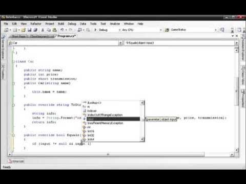 Урок 80 C# Методы ToString и GetHashCode - YouTube