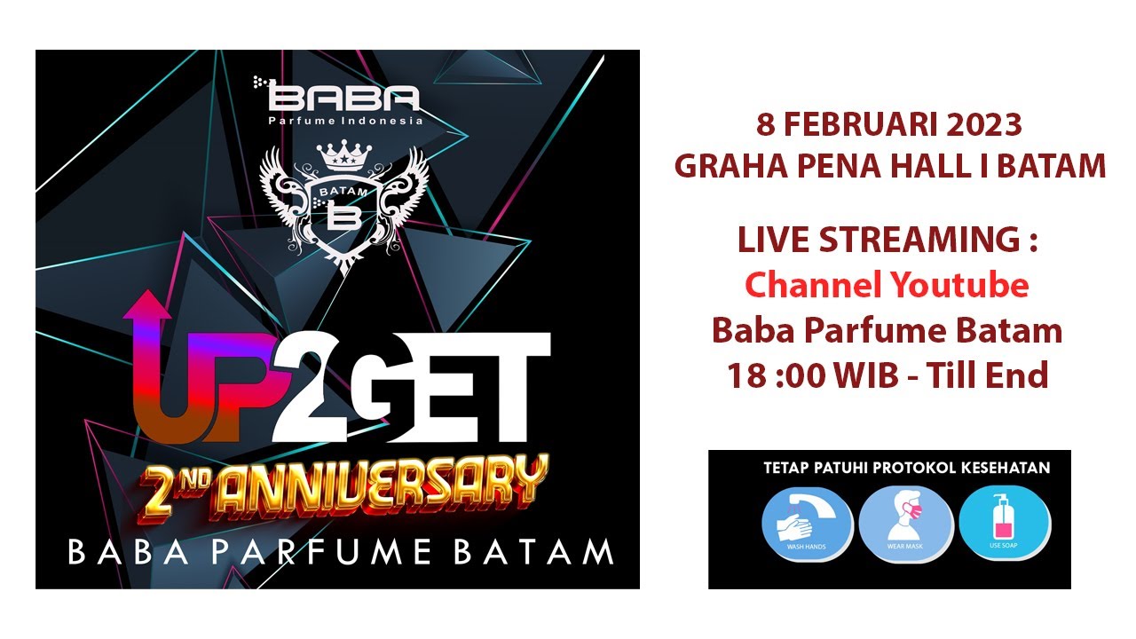 LIVE UP2GET 2ND ANNIVERSARY BABA PARFUME BATAM - YouTube