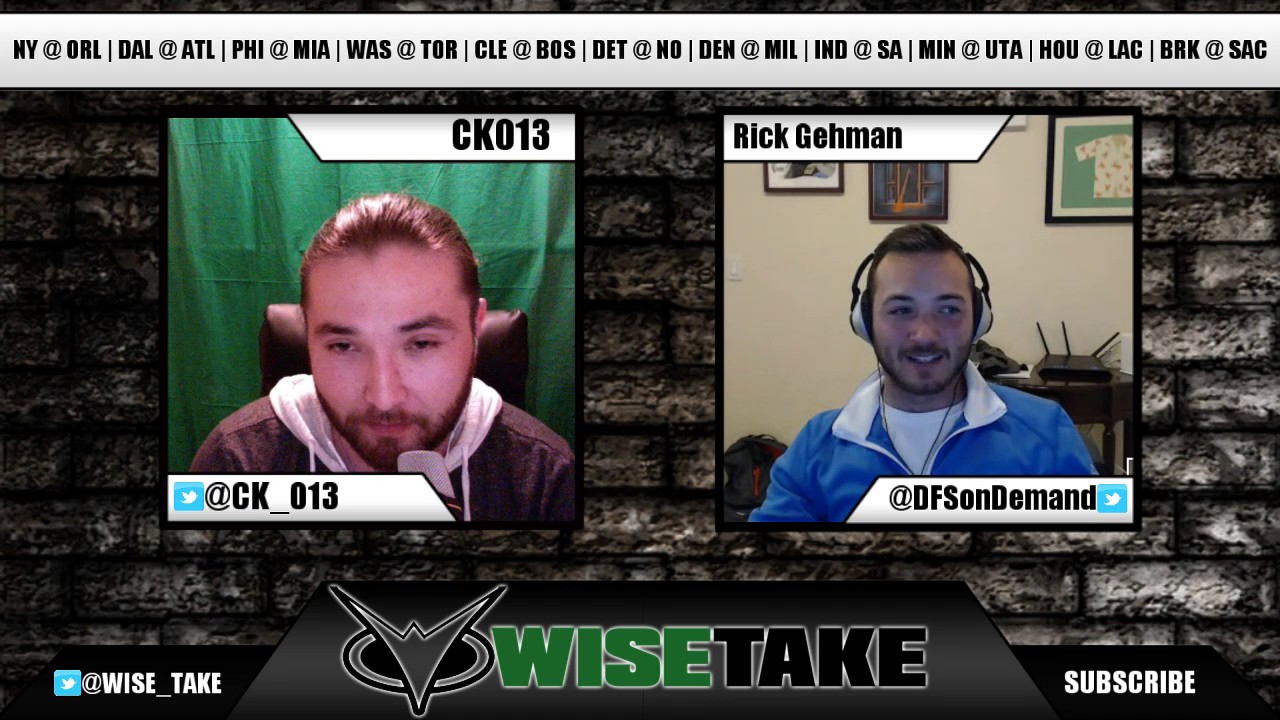 NBA DFS Podcast - DFS on Demand w/ Rick Gehman - 3.1.17 - YouTube