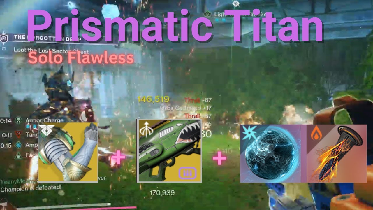 Prismatic Titan - Solo Flawless The Forgotten Deep Master Lost Sector ...