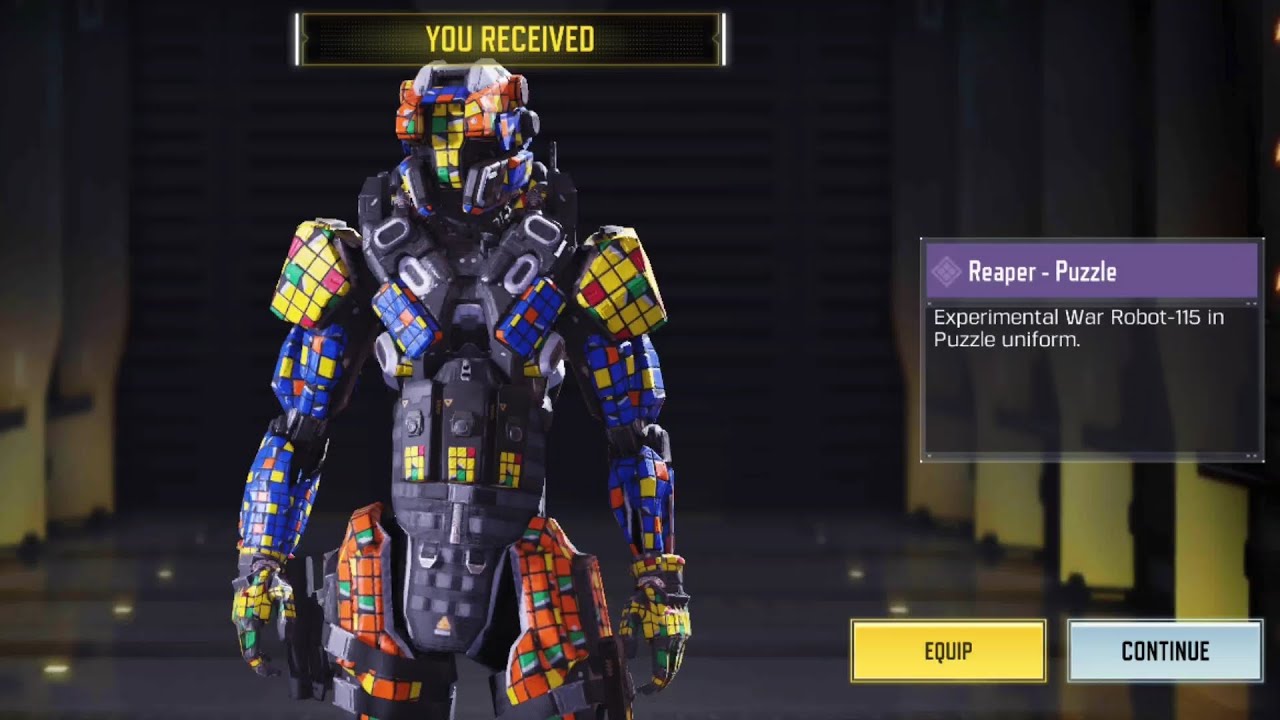 HAVE YOU RECEIVED THE FREE EPIC REAPER - PUZZLE SKIN IN CODM?! - YouTube