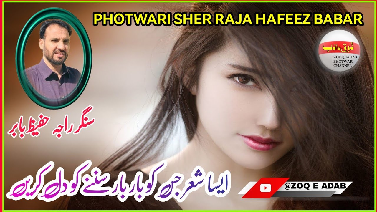 Raja hafeez babar pothwari sher status @zoqeadab - YouTube
