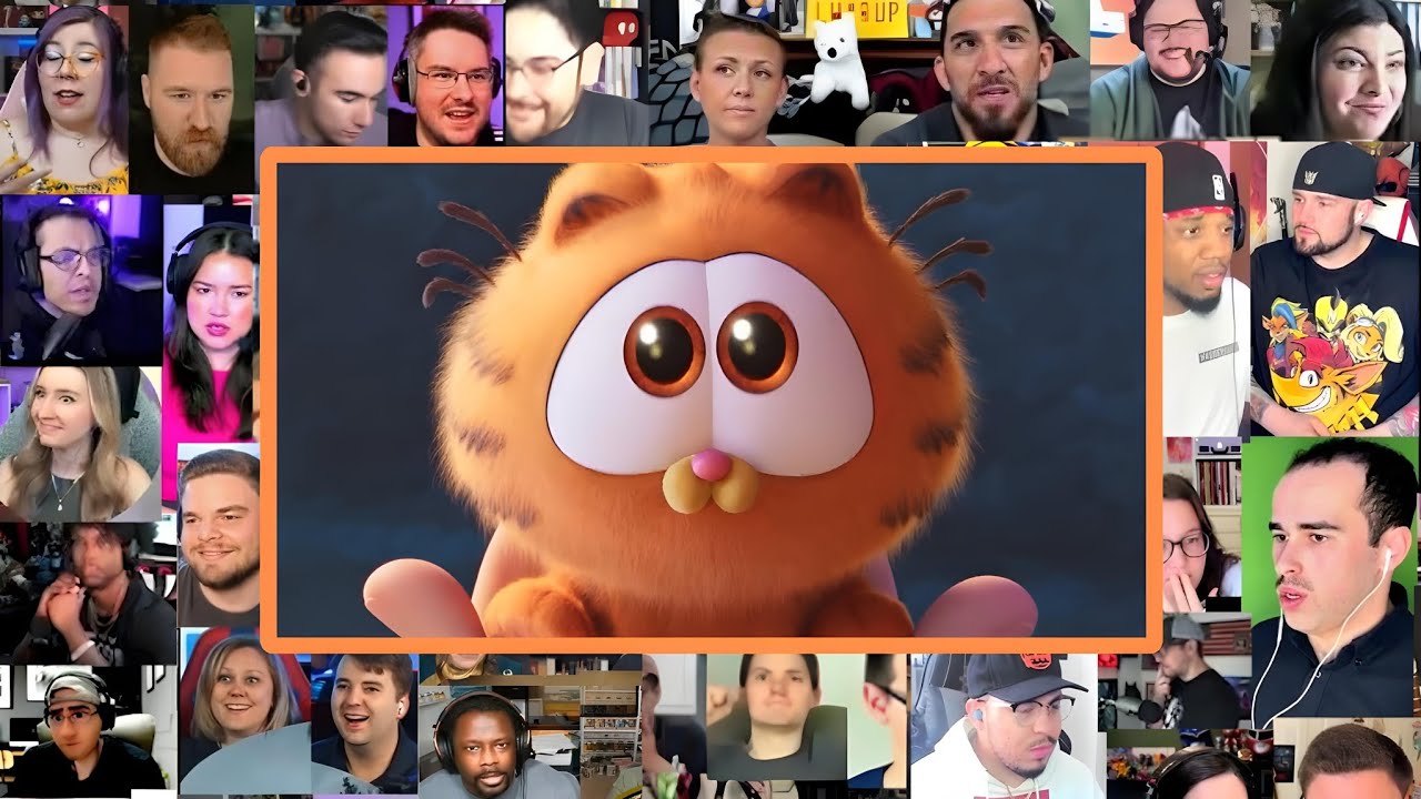 The Garfield Movie - Official Trailer Reaction Mashup | Sony Pictures ...