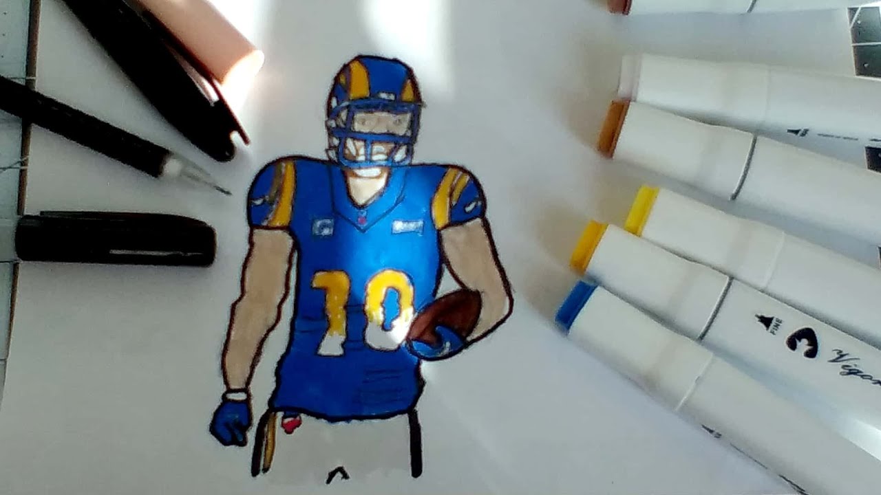 How to draw Cooper Kupp. - YouTube