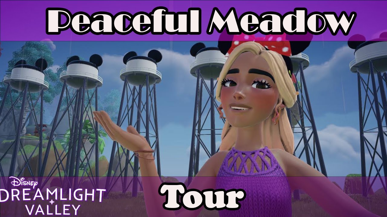 Peaceful Meadow Tour (Disney Dreamlight Valley) - YouTube