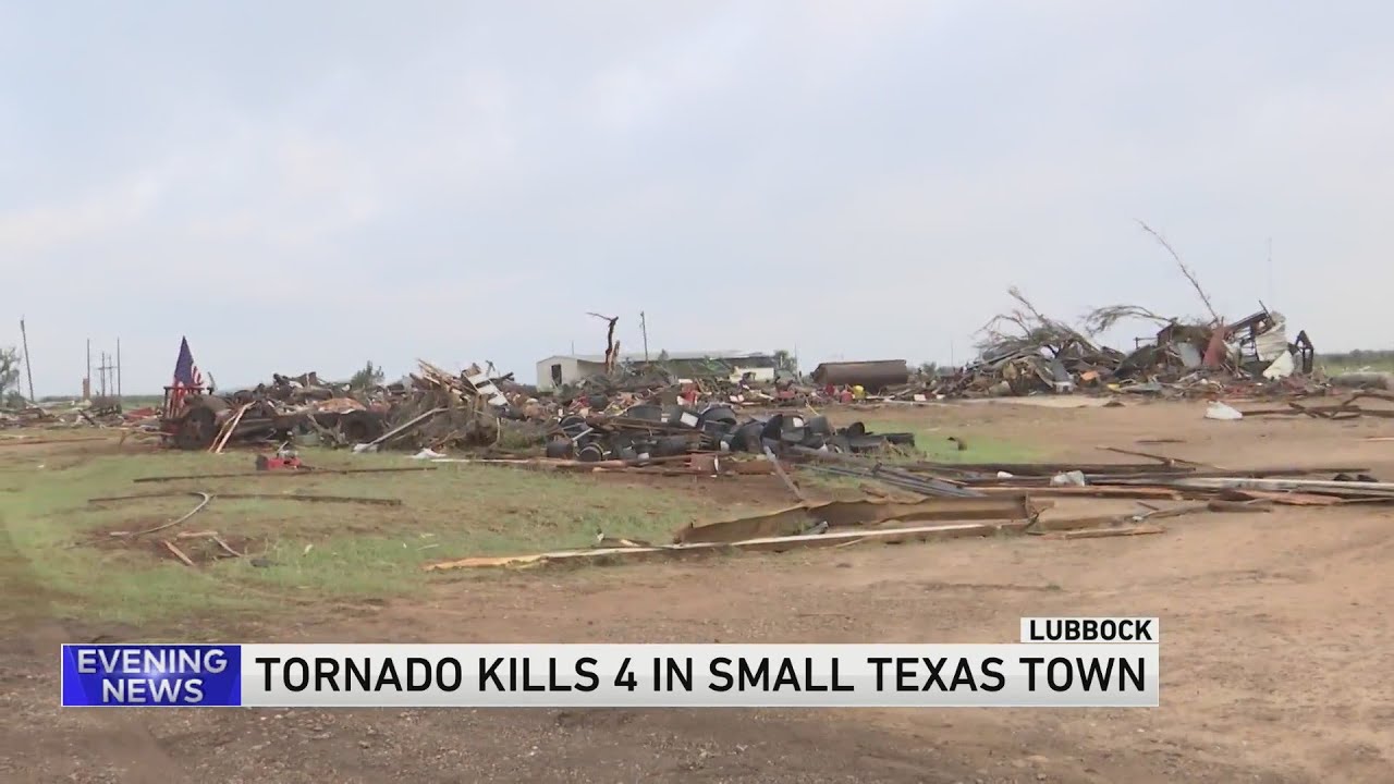 Tornadoes, hail and hurricane-force winds tear through west Texas, killing 4 people in small ...