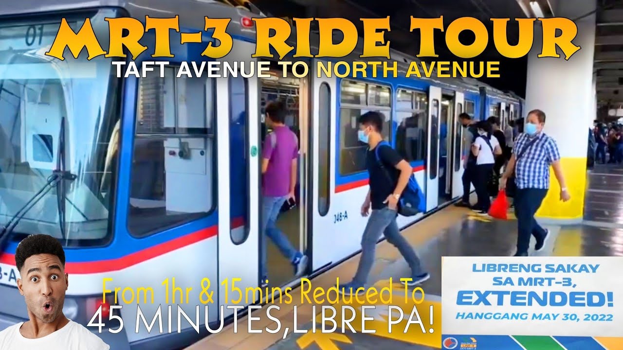 MRT-3 RIDE TOUR FROM TAFT AVENUE STATION TO NORTH AVENUE STATION | WOW ...
