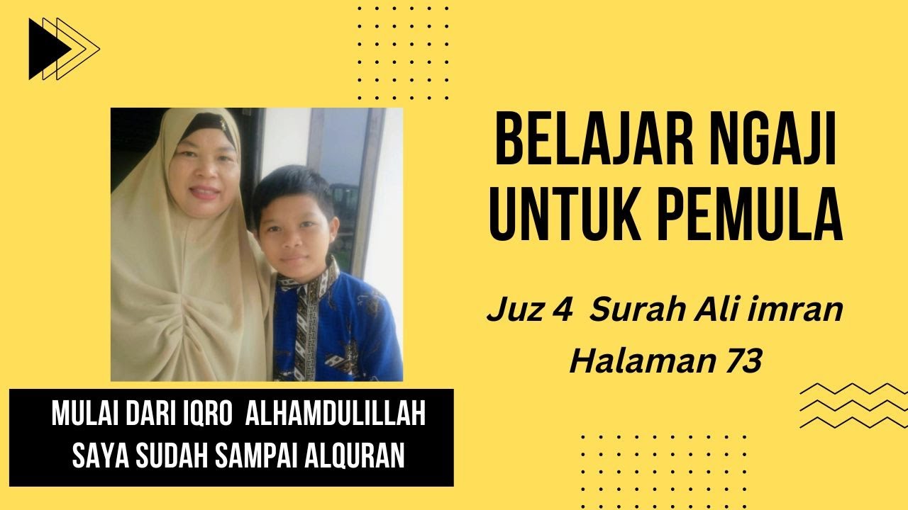 Belajar mengaji biar cepat bisa - Surah ali imran ayat 174-180 halaman ...