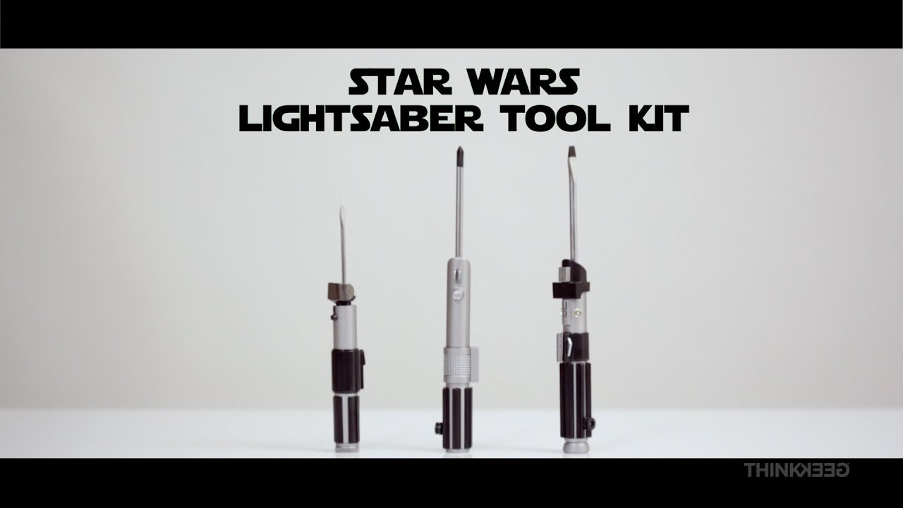 Lightsaber Tool Kit from ThinkGeek - YouTube