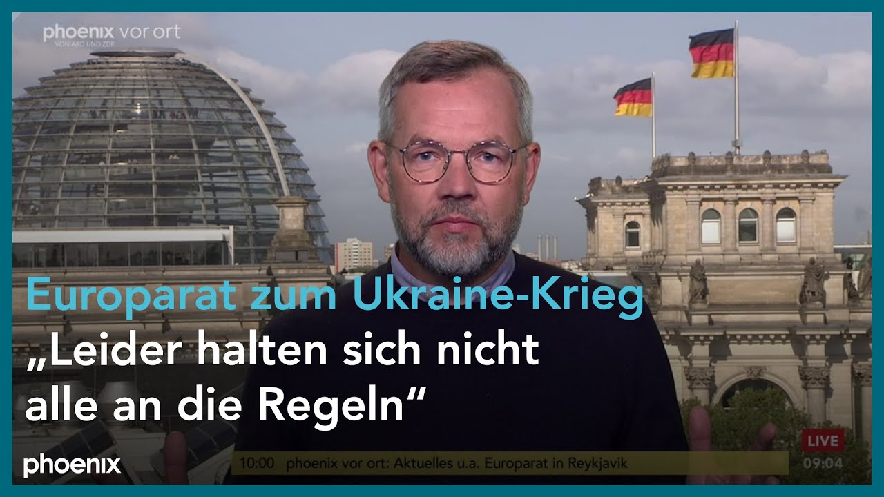 phoenix tagesgespräch mit Michael Roth zum Europarat und Ukraine-Krieg ...