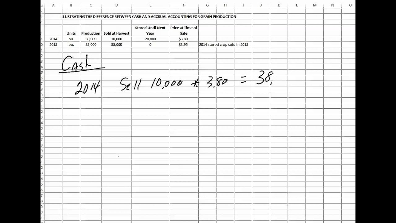 Illustrating Cash Accounting for Stored Grain - YouTube