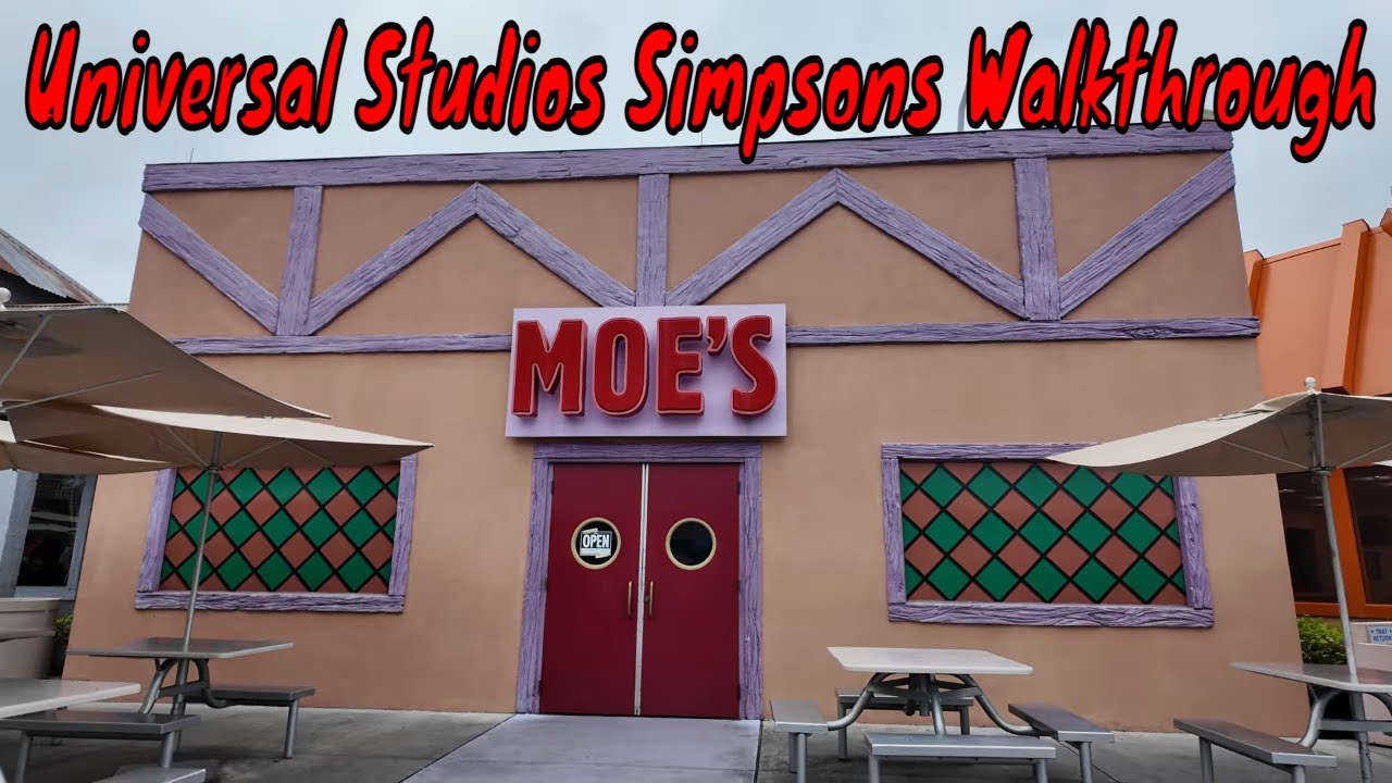 Simpsons Springfield Tour at Universal Studios Orlando - YouTube