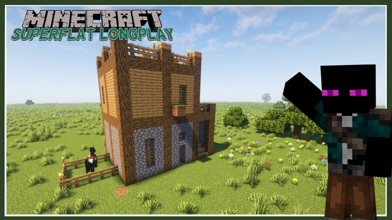 Everything is flat! | Minecraft Superflat Longplay (no commentary) | 01 ...