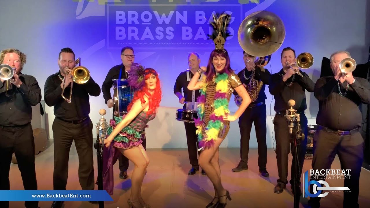 Brown Bag Brass Band - Mardi Gras 2nd Line Parade Band - YouTube
