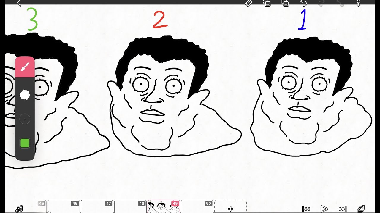 how to animate the easiest walking head animation on flipaclip - YouTube
